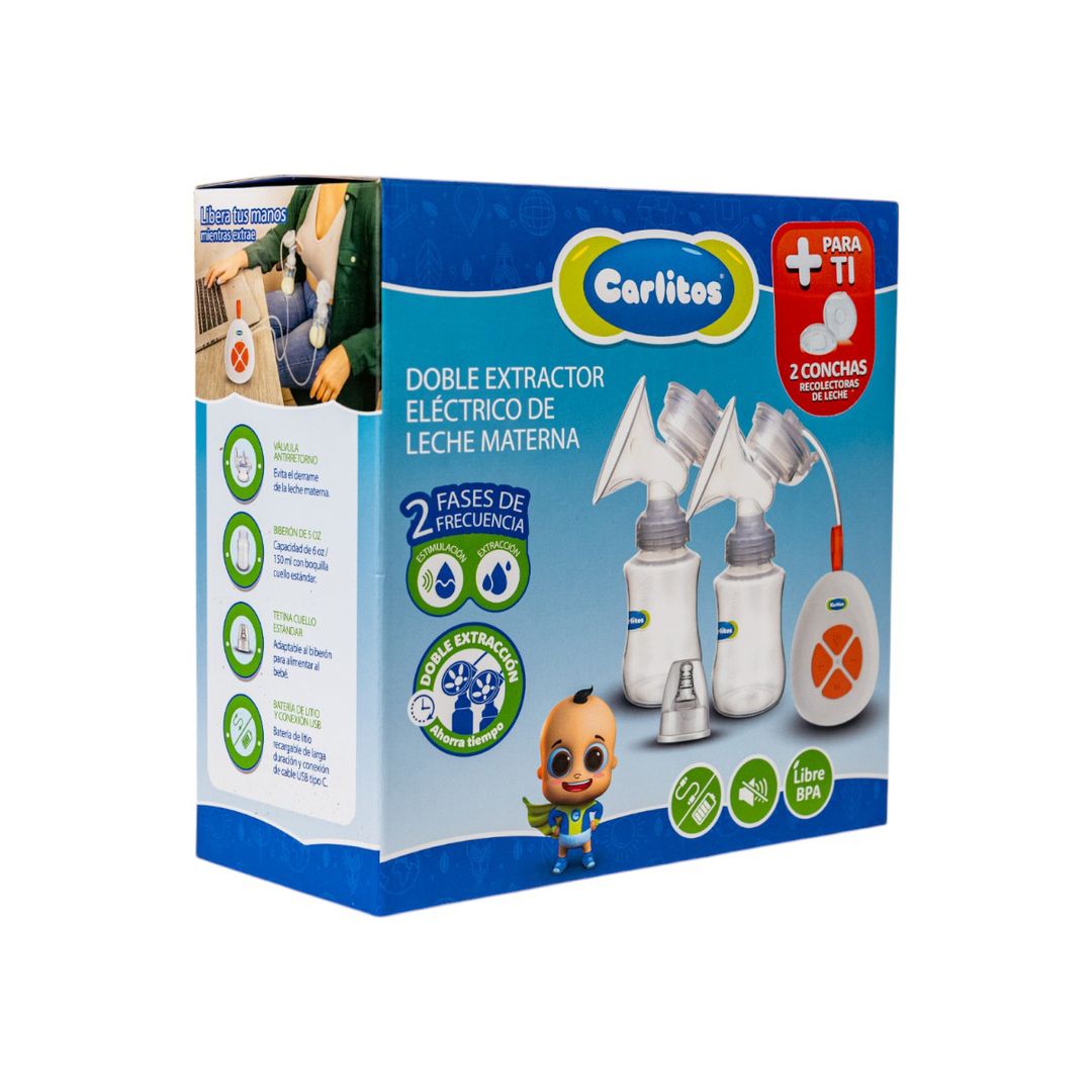 Extractor Doble de Leche Carlitos Eléctrico - 1012599