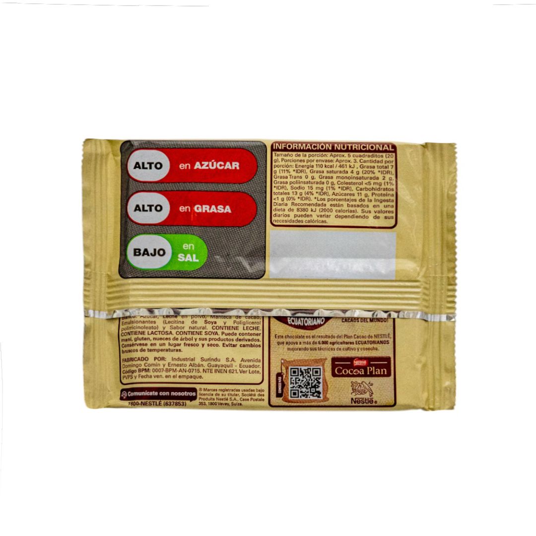 Chocolate en Tableta Galak Duo 60g - 1012951