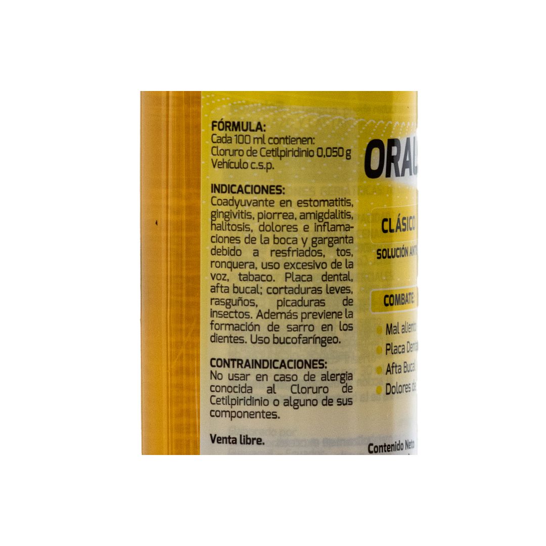 Enjuague Bucal Oralsept Clásico 450ml - 1012977