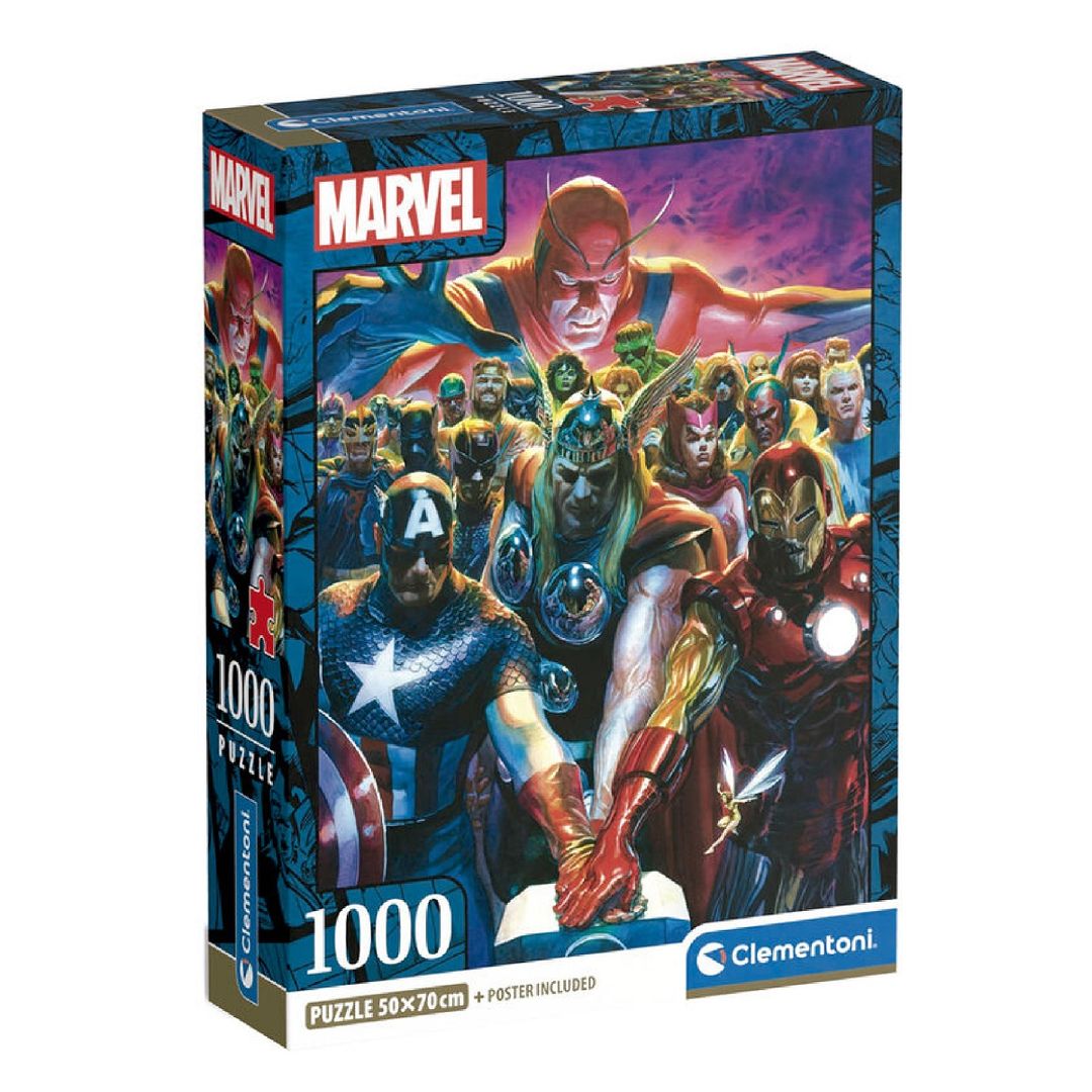 Rompecabezas Clementoni Avengers de Marvel 1000 Piezas - 1015541