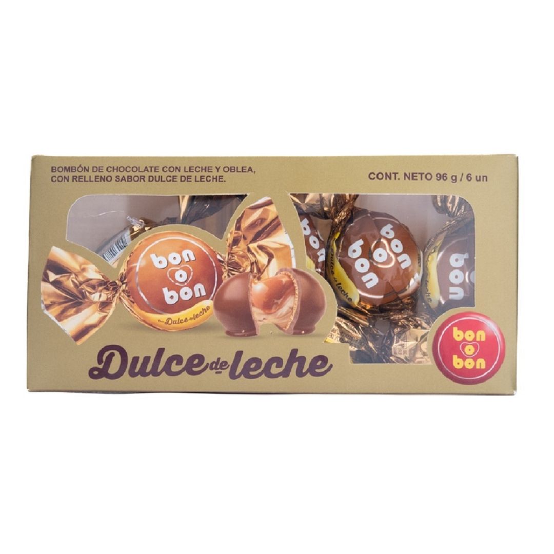 Bombones Bon o Bon Chocolate con Dulce de Leche - 6 Unidades - 1016034