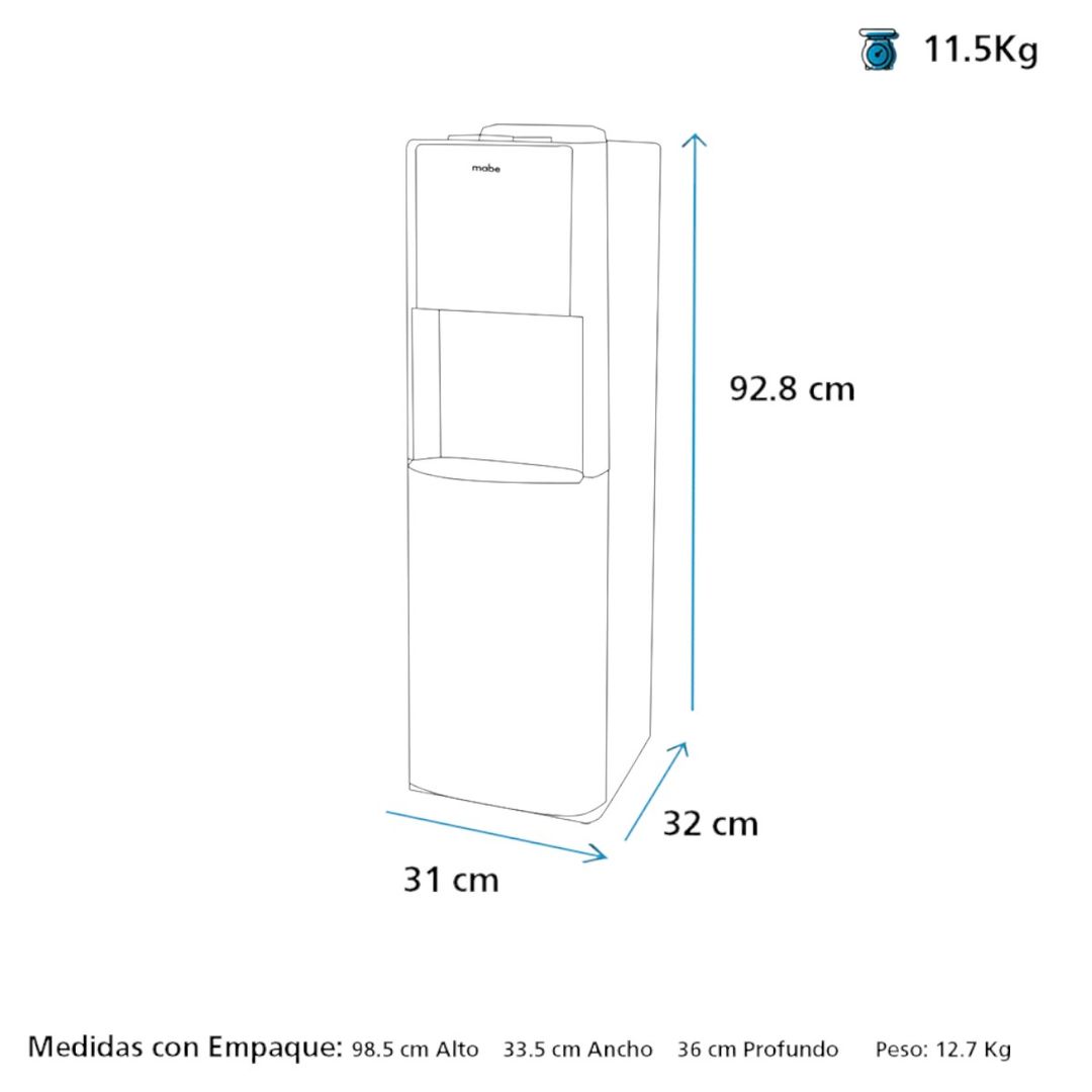 Dispensador de Agua Mabe 2 Llaves Blanco | EMDPCCB1 - 1018203