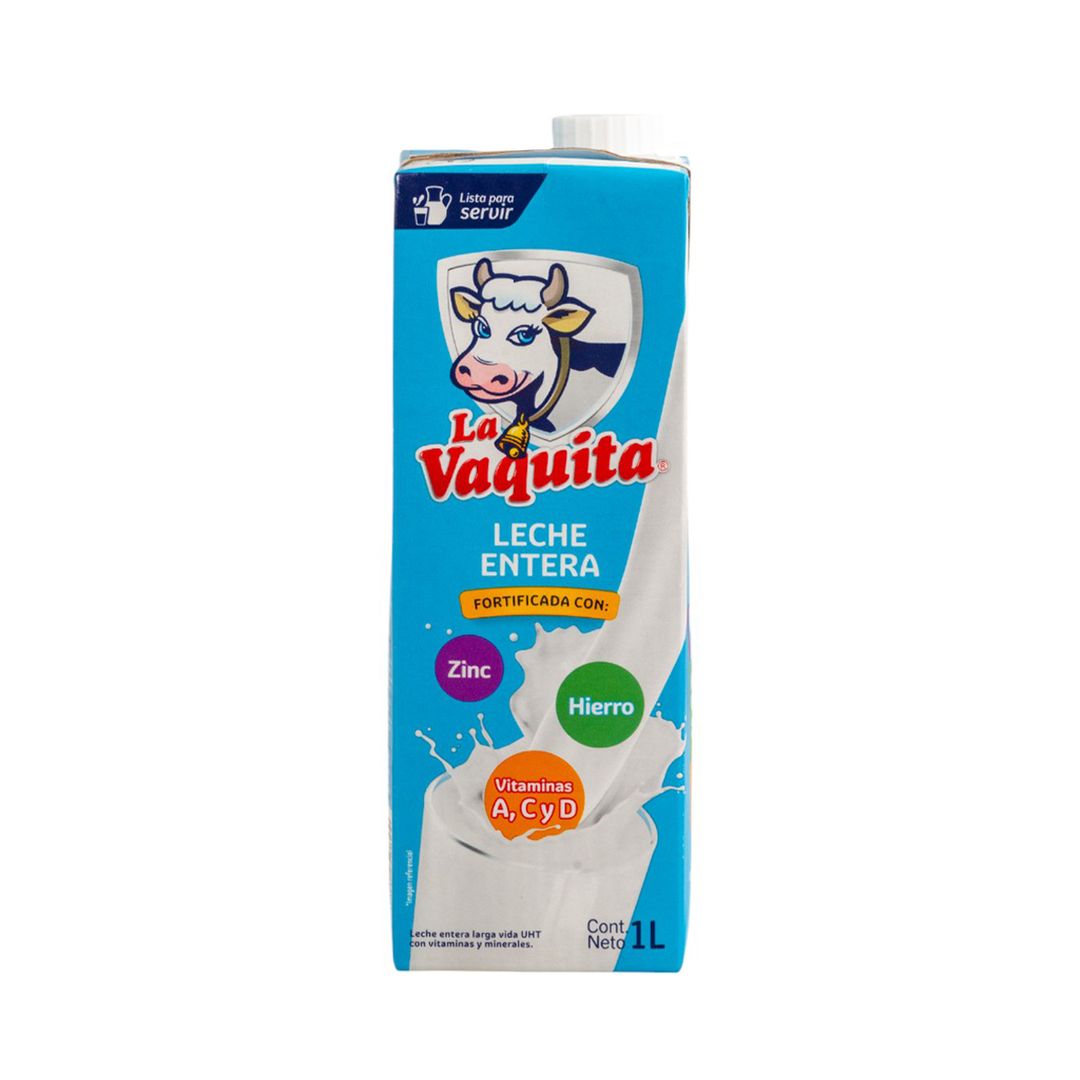 Leche Entera La Vaquita Cartón 1 L - 1018904