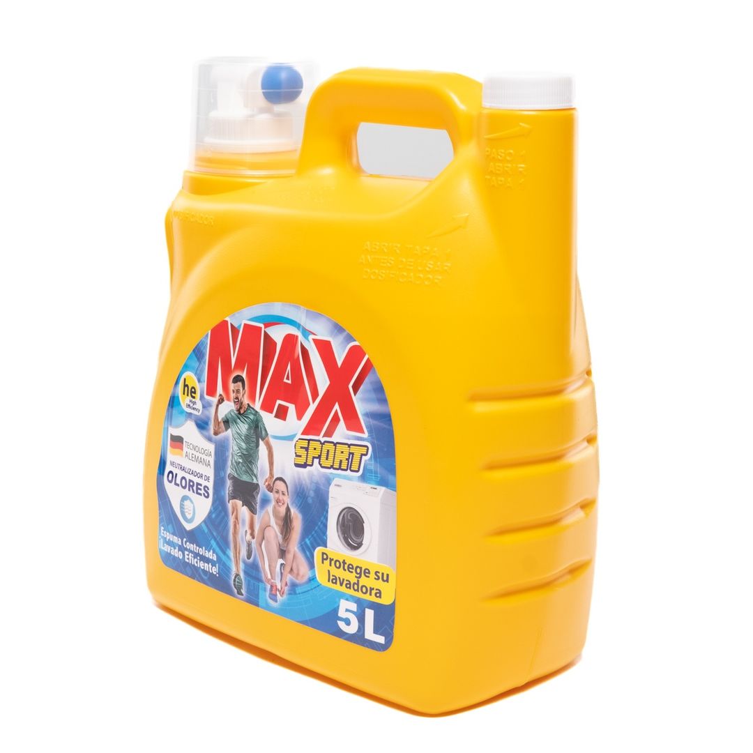 Detergente Líquido Max Sport con Eliminador de Olores 5 L - 1020286