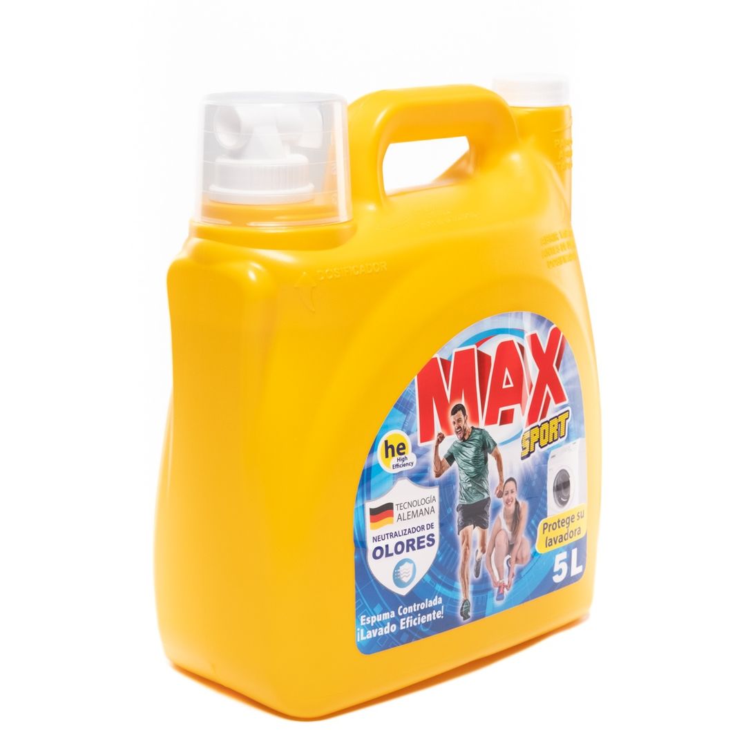 Detergente Líquido Max Sport con Eliminador de Olores 5 L - 1020286