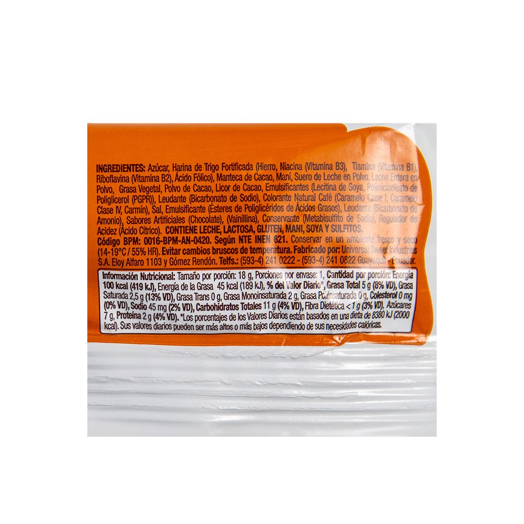 Chocolate Blanco Manicho con Galleta 18 g - 1022531
