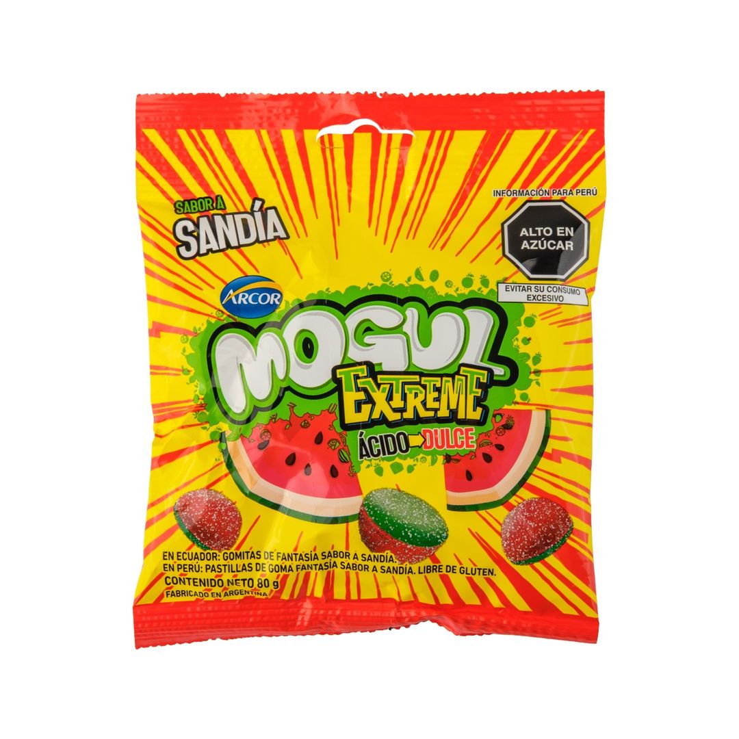 Gomitas Mogul ácido Dulce Sandía Extreme 80 G 1071482
