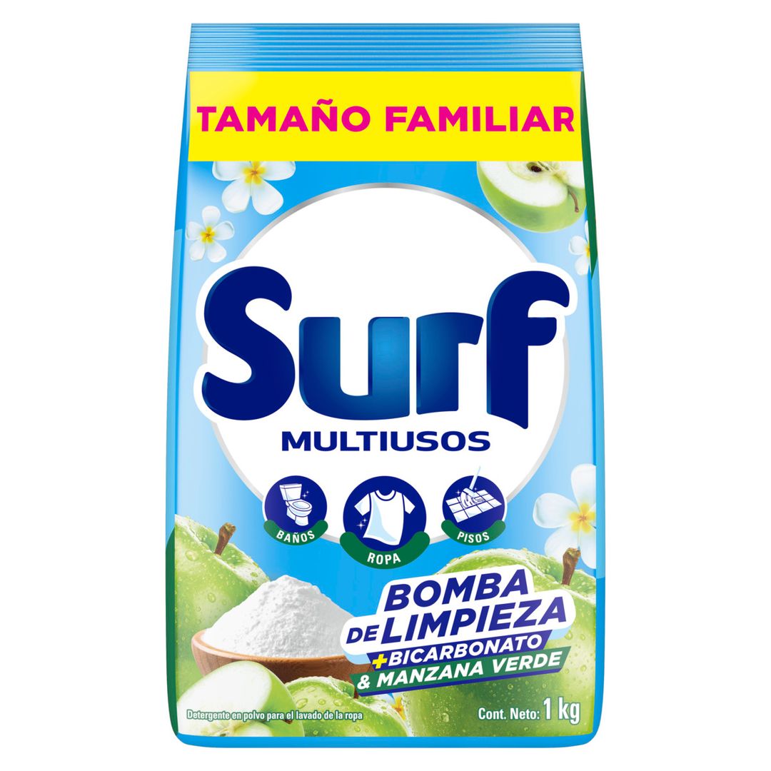 Detergente en Polvo Surf Multiusos Manzana Verde 1 kg - 1085493