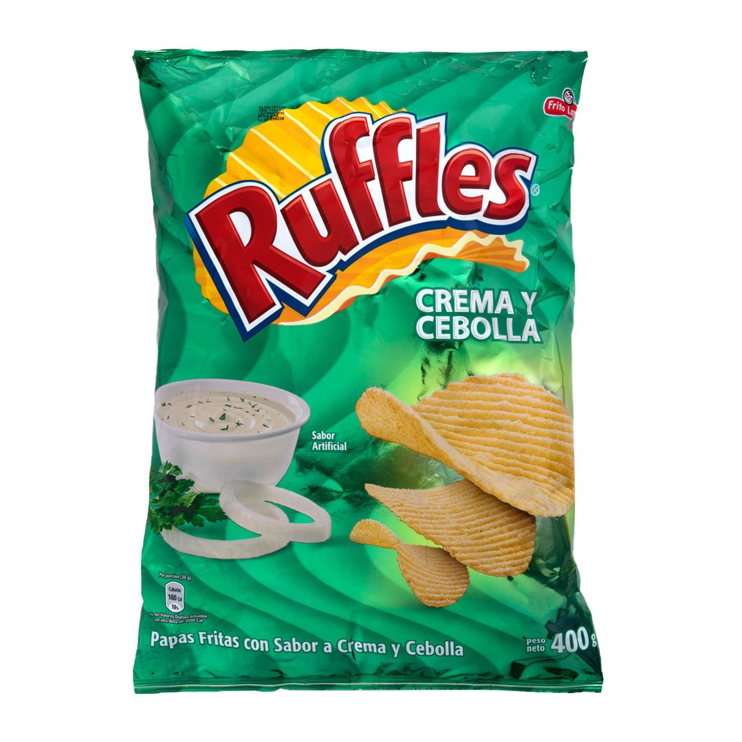 Papas Ruffles 400 g - Varios Sabores - 928976