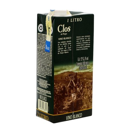 Vino Blanco Clos de Pirque Cartón 1L - 901653