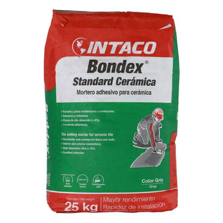 Bondex Intaco Standard para Cerámica Gris - Saco 25Kg - 904572