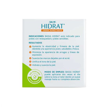 Crema Hidrat Bassa Piel Seca 120g - 912652