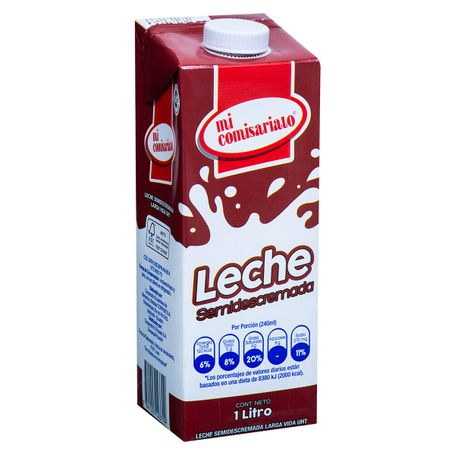Leche Mi Comisariato Semidescremada Cartón 1L - 913847