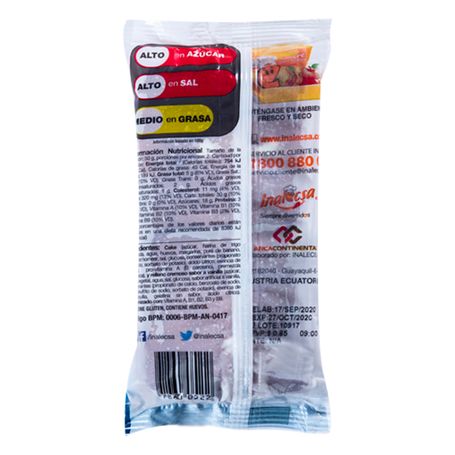 Cake Relleno Inacake Vainilla 100g - 917093