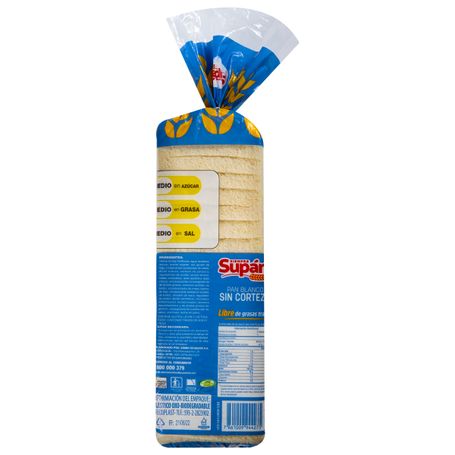 Pan Supán de Molde sin Corteza 450g - 926719