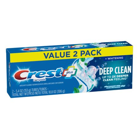 Pack 2 Uds Crema Dental Whitening Deep Clean Crest Complete Menta ...