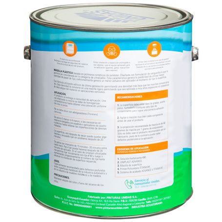 Masilla Unidas Uniplastic Kit Galón - 947111