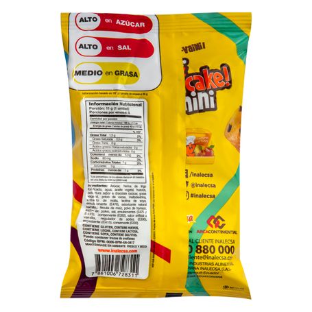Pack 5 Uds Mini Cake Inacake de Vainilla 55g - 971244